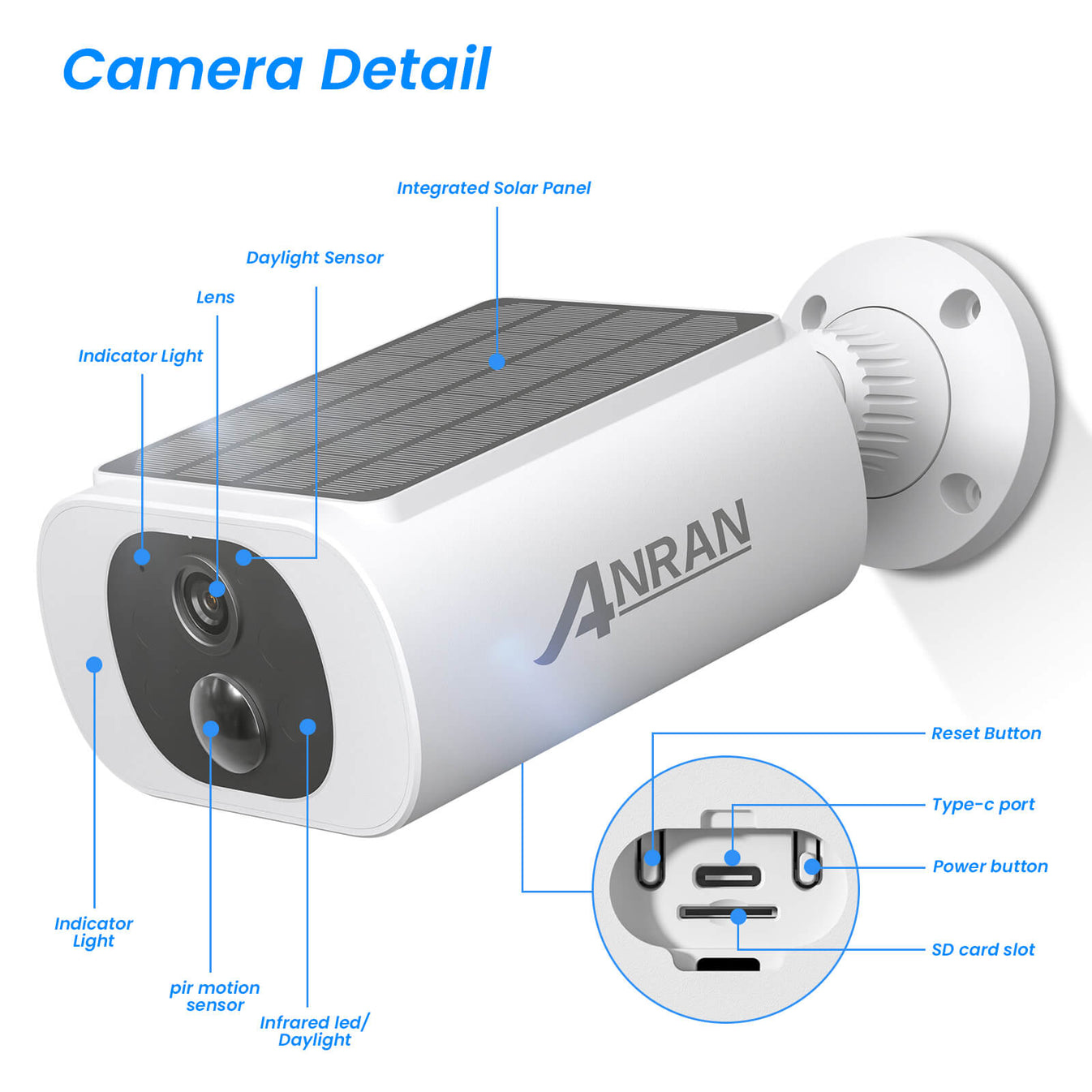 3MP Solar Battery Camera | Premium Outdoor Security Solution – ANRAN ...