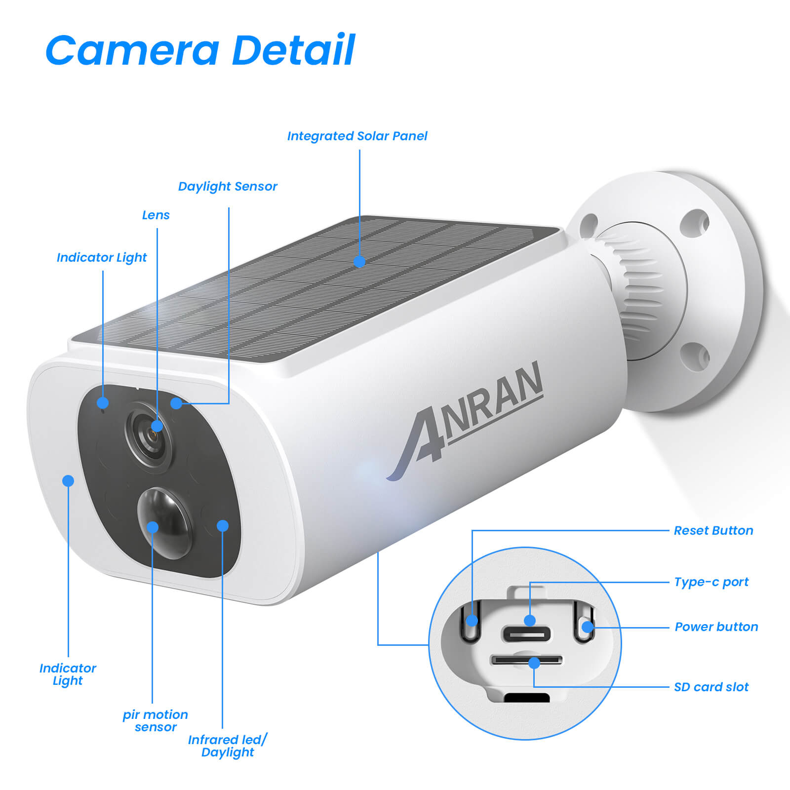 3MP Solar Battery Camera | Premium Outdoor Security Solution – ANRAN ...
