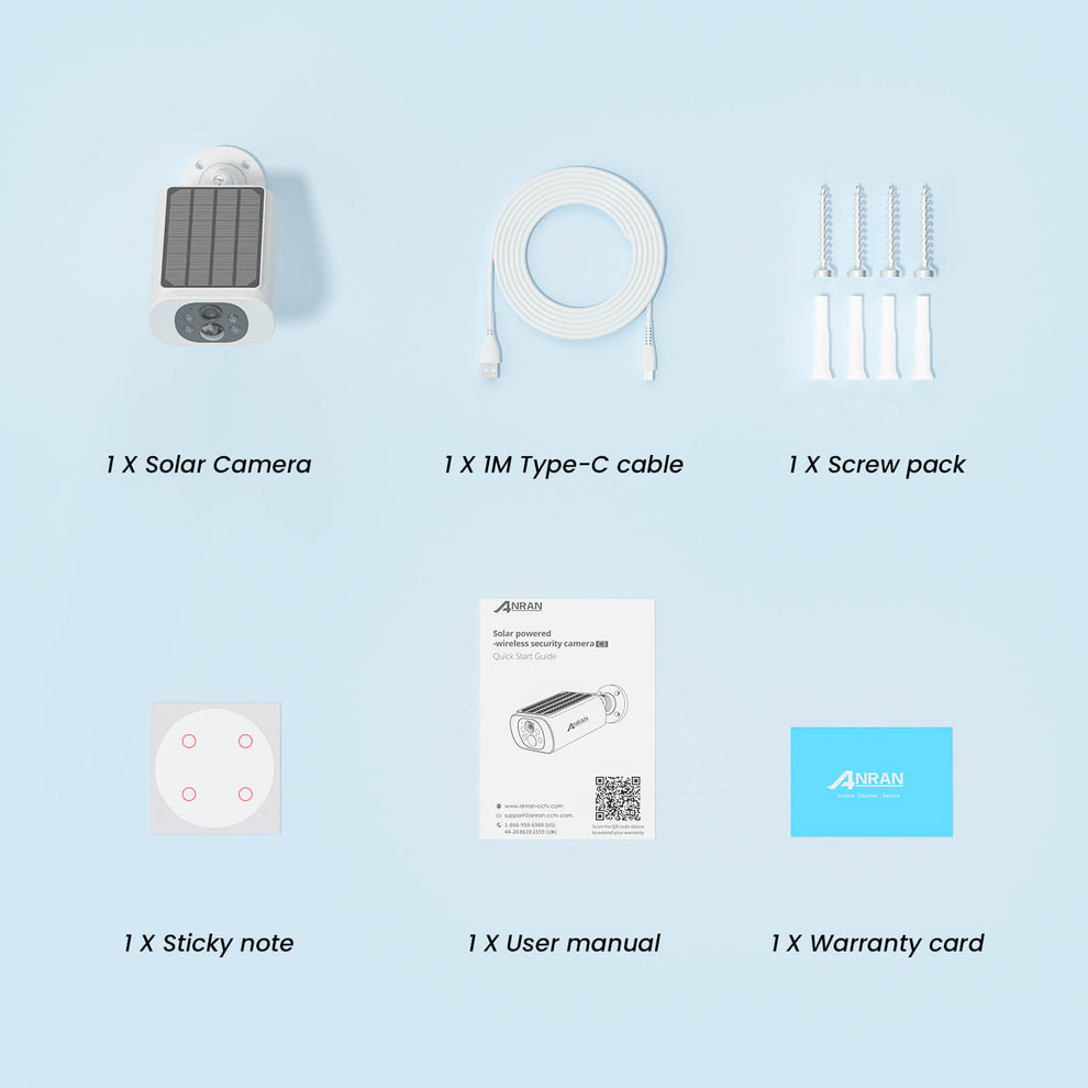 3MP Solar Battery Camera | Premium Outdoor Security Solution – ANRAN ...