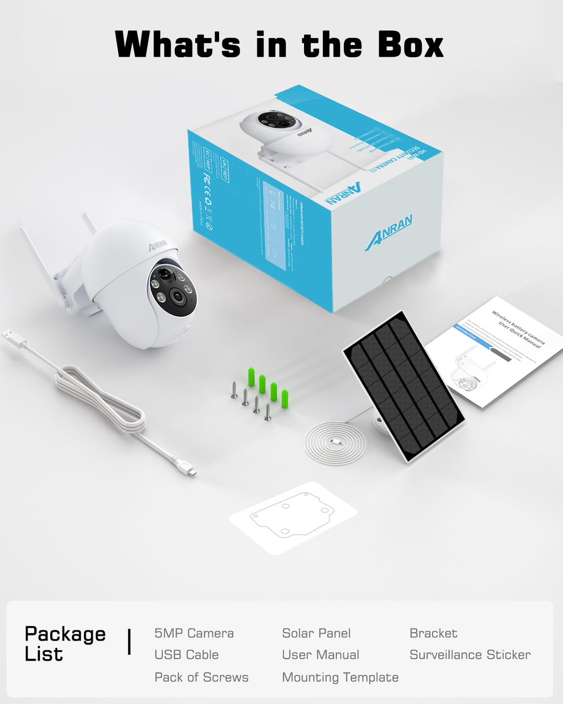 5MP Solar Battery Camera | Easy Security Anytime, Anywhere – ANRAN ...